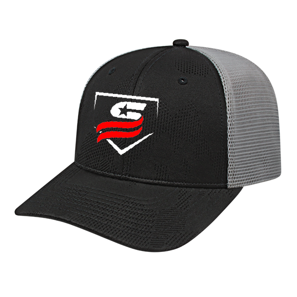 2025 USSSA PLATE "S" i8516 HAT - BLACK/SILVER | Space Coast Complex Pro ...
