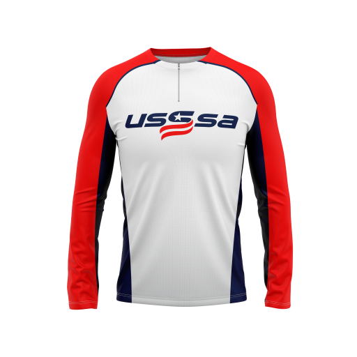 2022 CAGE JACKET USSSA WHITE/RED/NAVY | Space Coast Complex Pro Shop
