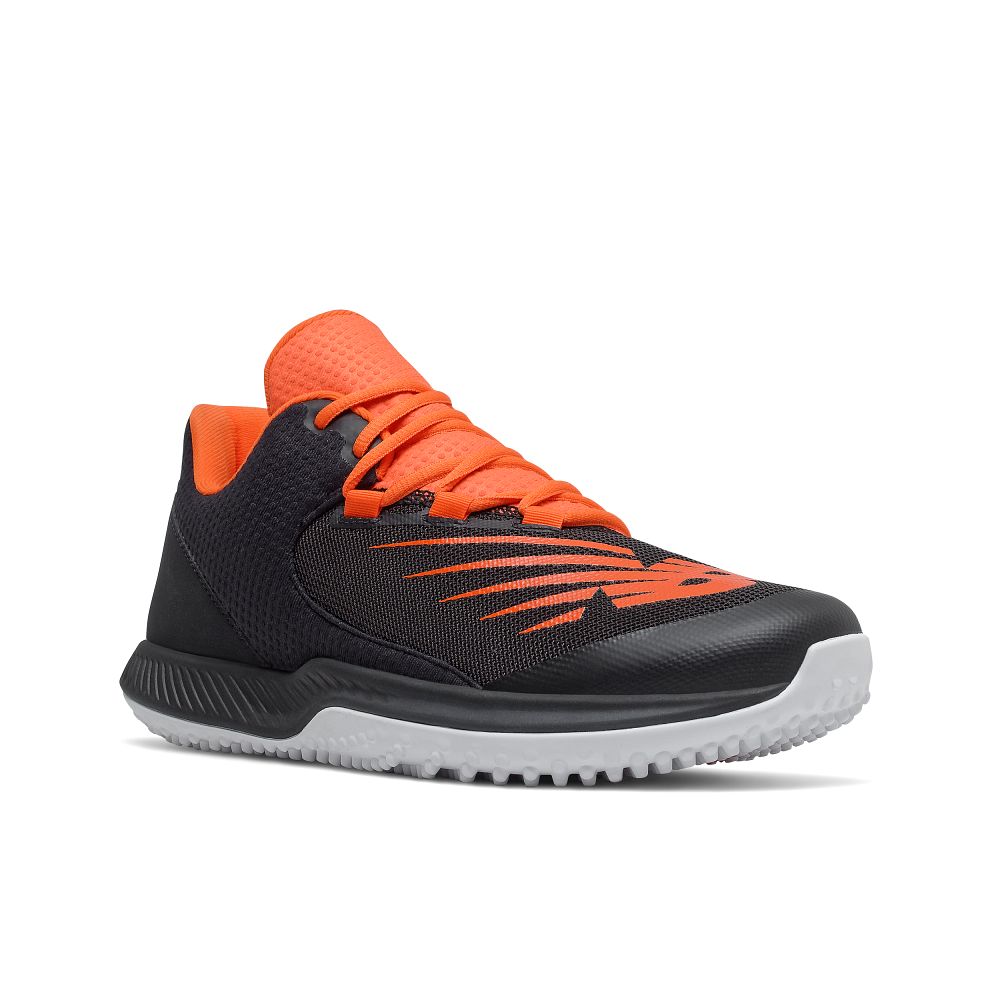 NEW BALANCE FUELCELL 4040 V6 TURF SHOES - BLACK/ORANGE | Space Coast ...